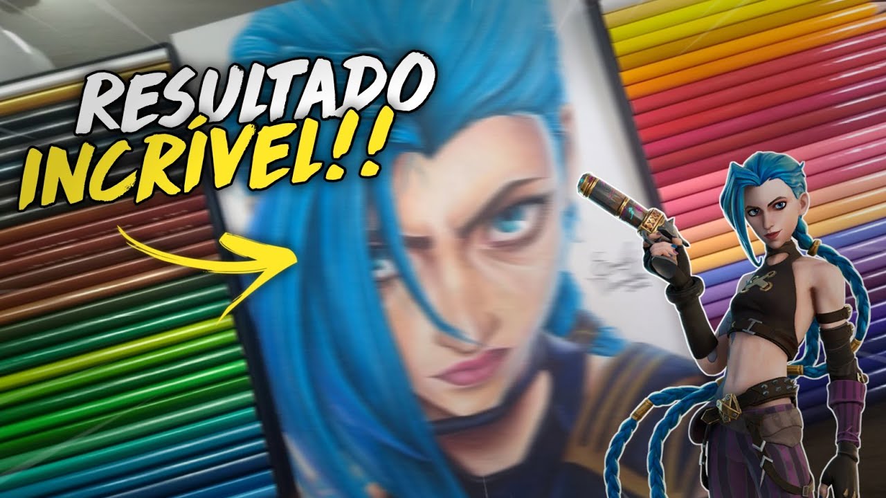 SEM DÚVIDAS, MEU MELHOR DESENHO!!! Drawing Arcane: Jinx | LEAGUE OF ...
