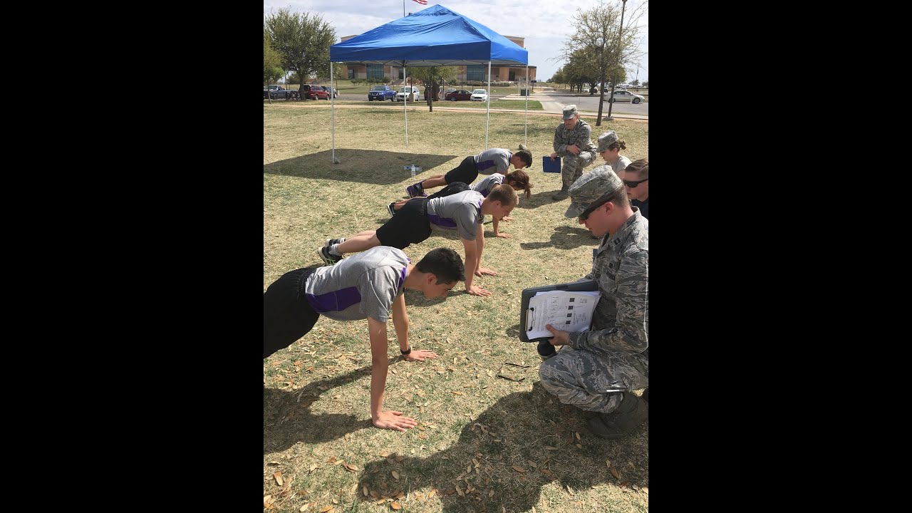 Warren AFJROTC Physical Training (PT) Team - YouTube