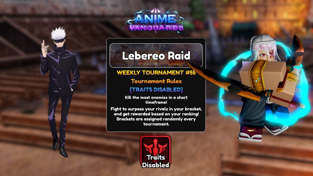 [Traitless] Anime Vanguards Tournament 55 | 1520+ Kill Strat - YouTube