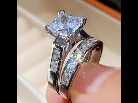 Fashion Wedding Ring Set for Women - YouTube