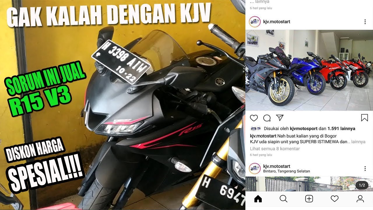 harga motor bekas yamaha R15 V3 di semarang by inuk otovlog - YouTube