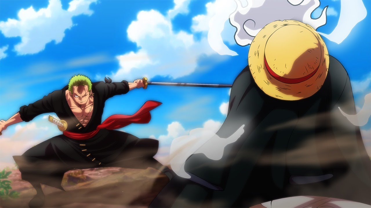 Luffy Gear 5 Vs Zoro - Complete Battle (Full Fight) - One Piece - YouTube