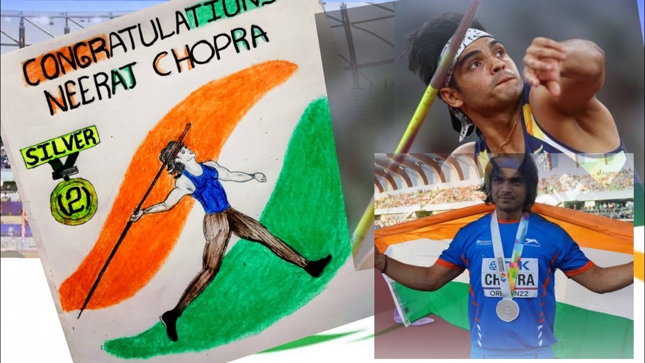 Neeraj Chopra Olympics 2024 /Neeraj Chopra easy drawing/Neeraj चोपड़ा ...