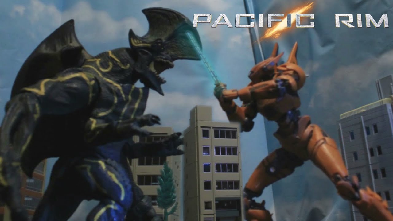 Saber Athena vs Axehead (Pacific Rim) Stop Motion - YouTube