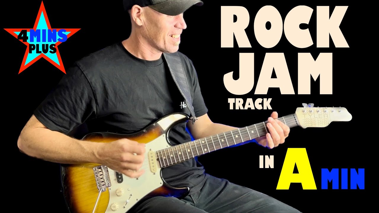 Garage Rock Style Jam Track In A Minor #guitar - YouTube