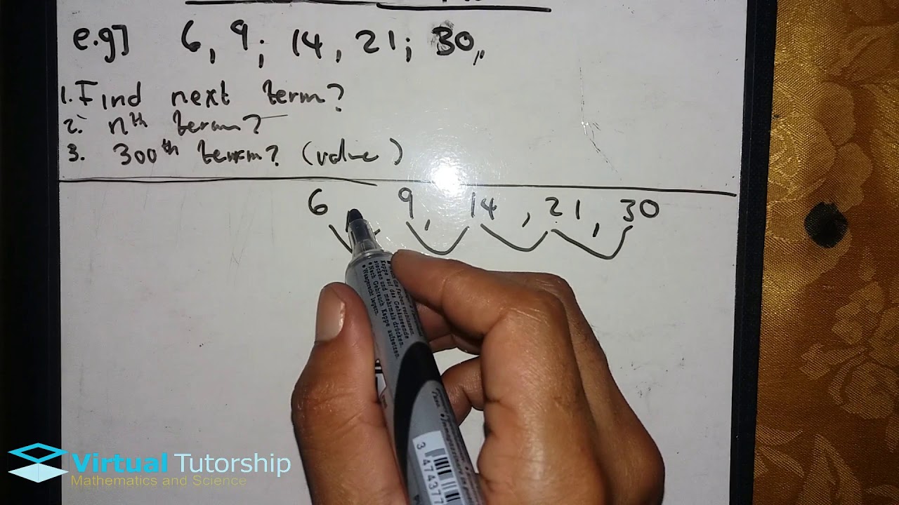 Quadratic sequence (Grade 11) - YouTube