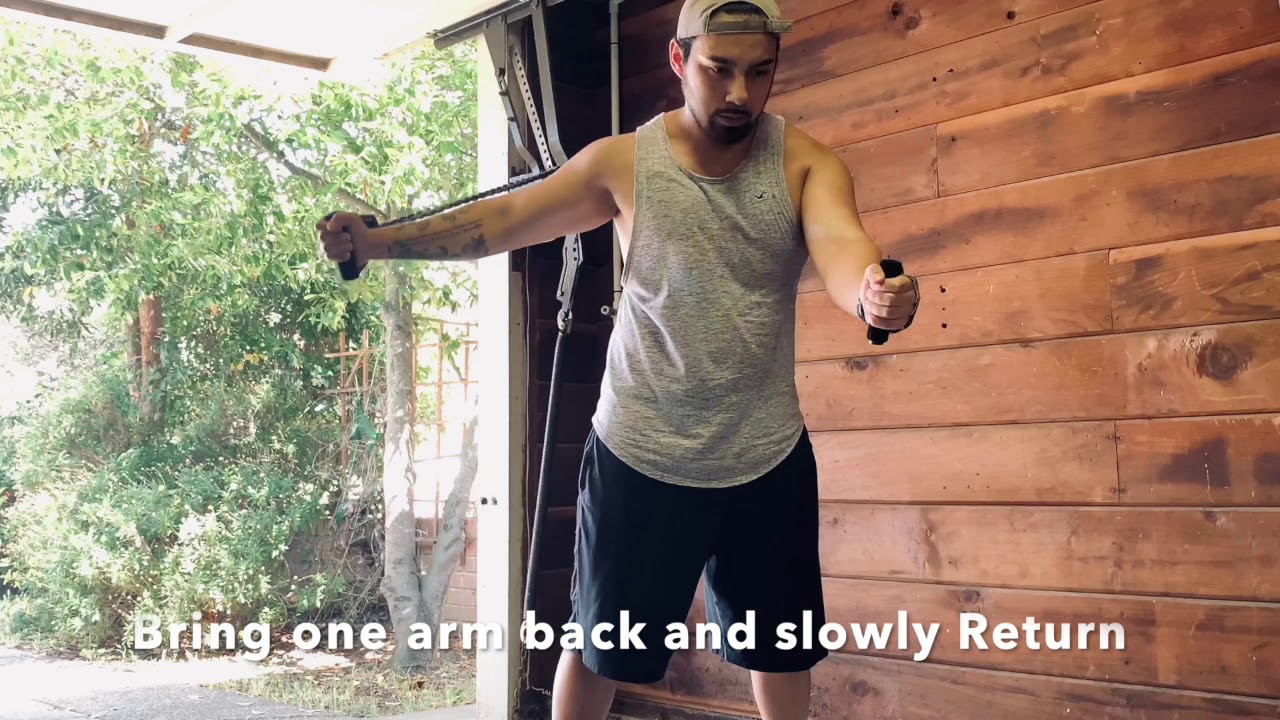 Banded Chest Flies with ISO Hold - YouTube