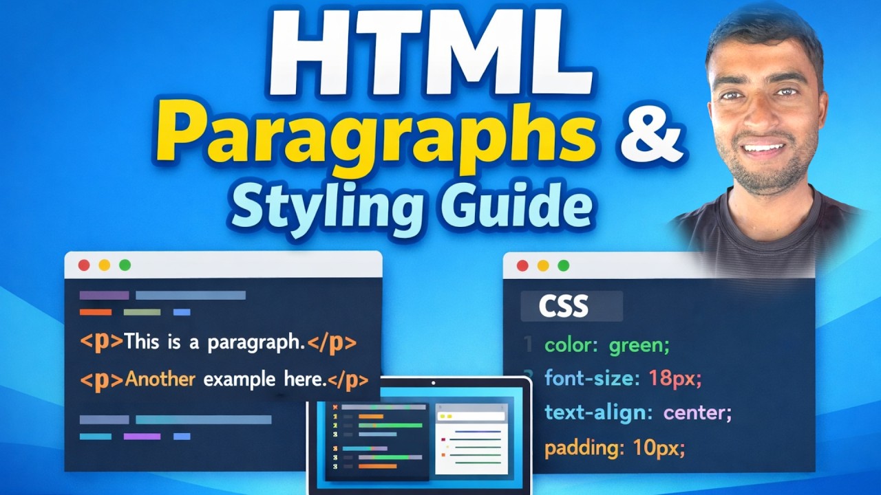 HTML Paragraphs ra Styling | Complete Guide for Beginners - YouTube