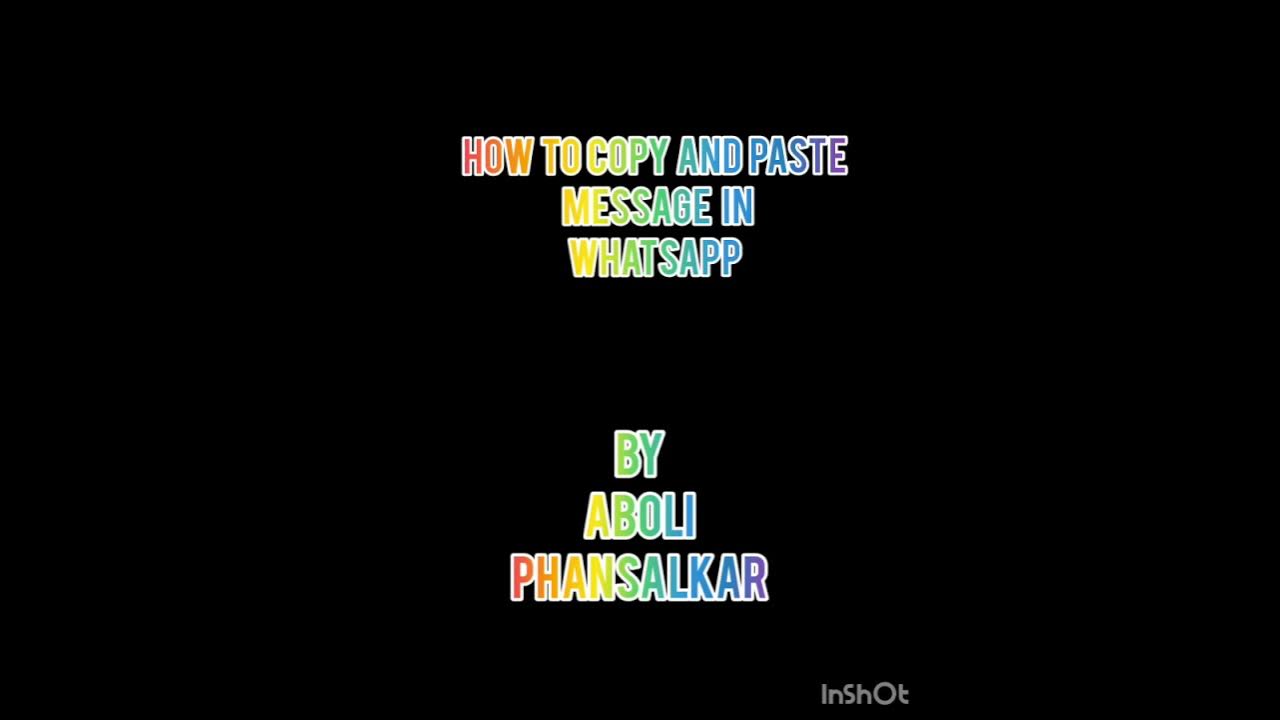 How To Copy And Paste In Whatsapp YouTube how-to-copy-and-paste-in-whatsapp-youtube