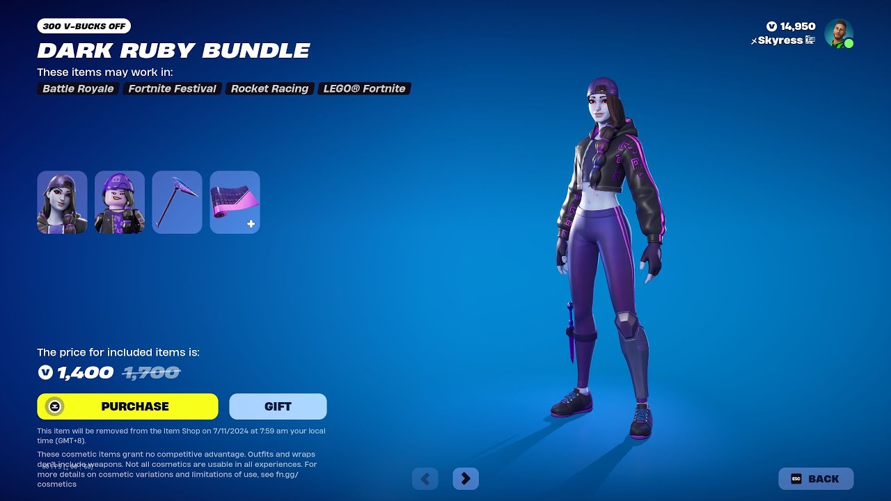 The "Dark Ruby Bundle" is here in Fortnite..!! - YouTube