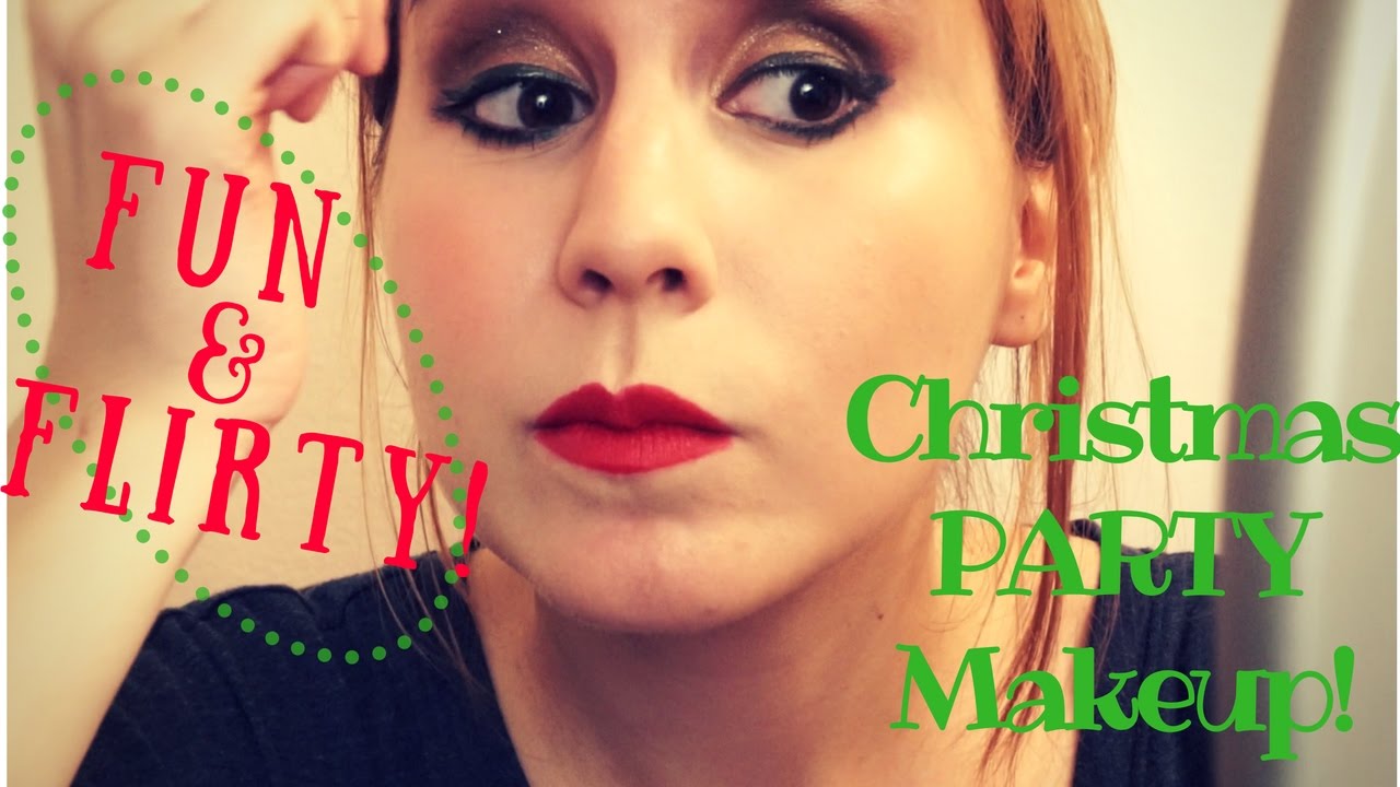 Christmas Party Makeup - Fun & Flirty!! - YouTube