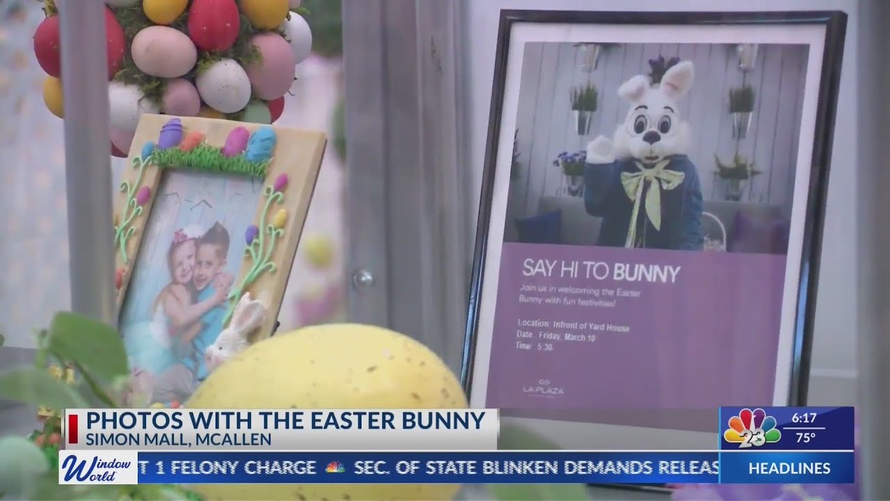 Easter Bunny at La Plaza Mall - YouTube