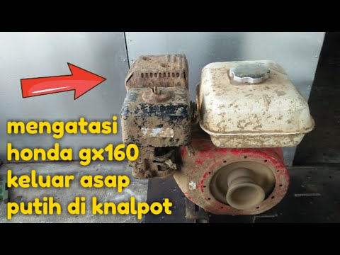 Honda GX160 Keluar Asap Putih Di Knalpot || Gx160