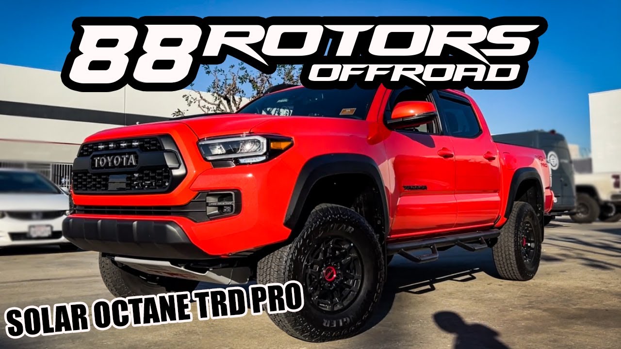 2023 TOYOTA TACOMA TRD PRO IN SOLAR OCTANE LIFTED - YouTube
