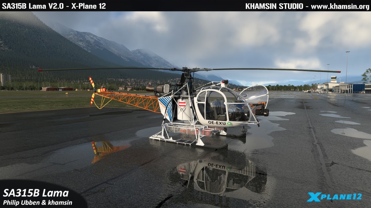 X-Plane 12 SA-315 B Lama V2.0 - (NO MUSIC) - YouTube