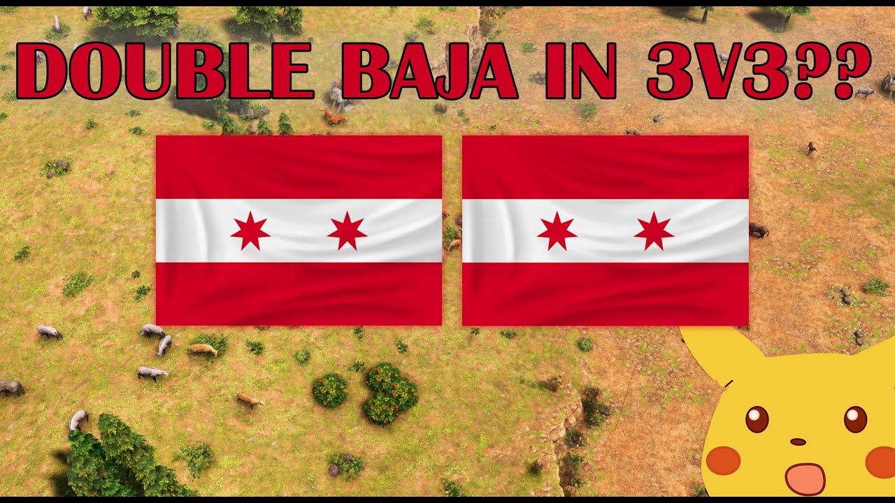 Double Baja in 3 vs 3 Game!! AOE3 High Level Game - YouTube