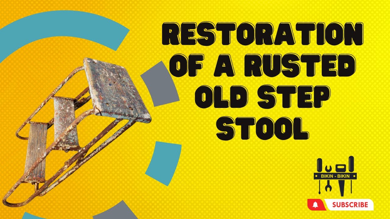 Restoration of a rusted old step stool #asmr #diy #restoration #antique ...