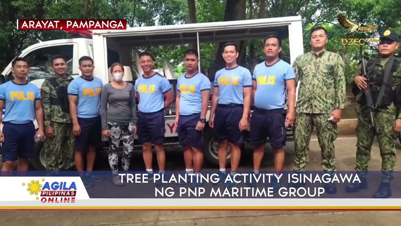 Tree planting activity isinagawa ng PNP Maritime Group - YouTube