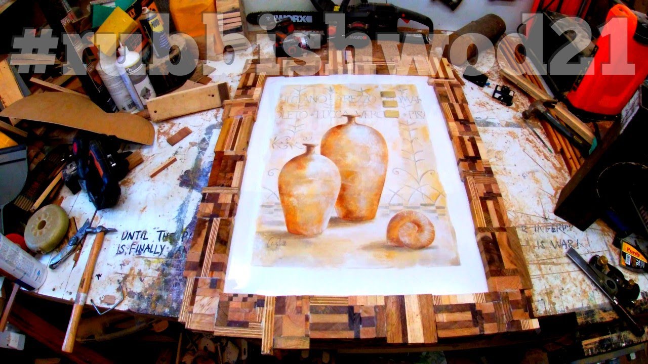 Making An Irregular Scrap Wood Frame For #rubbishwood21 - YouTube
