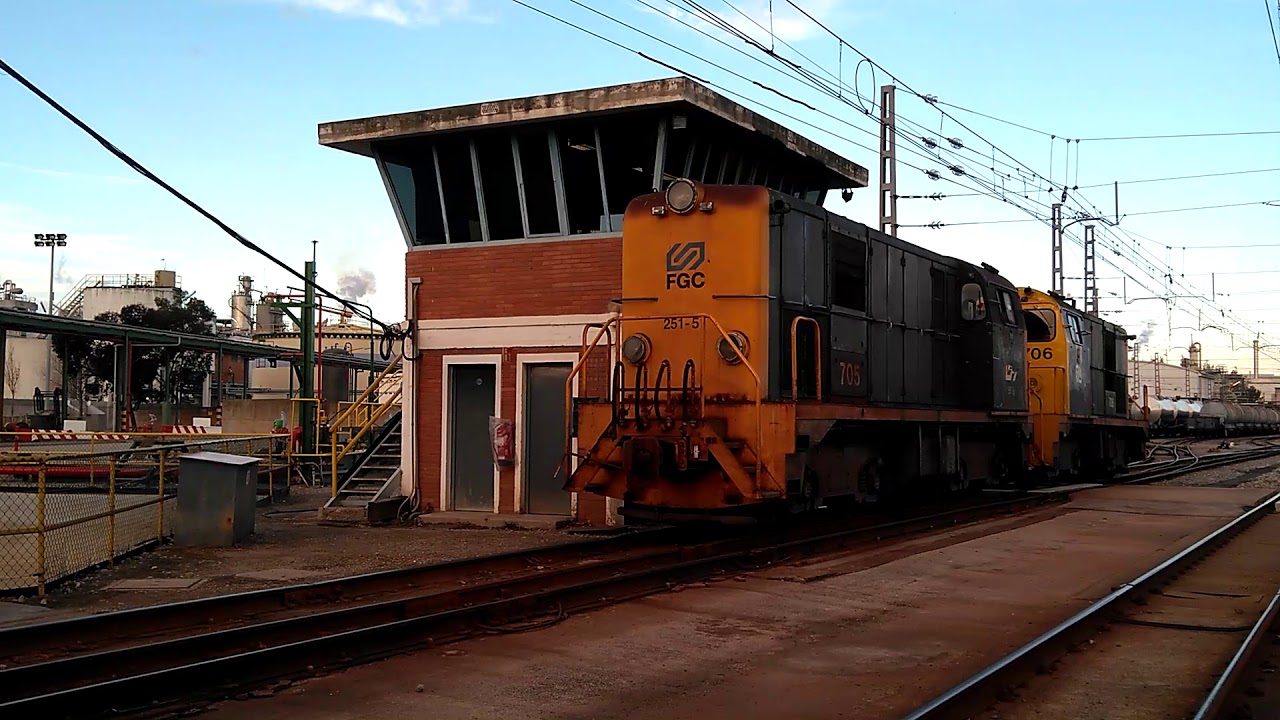 Locomotoras diesel 705 y 706 FGC - YouTube