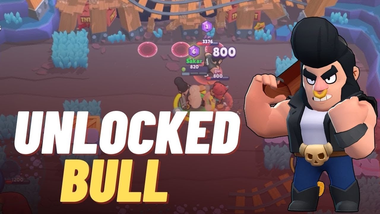 I Unlocked Bull Brawler by Trophy pushing: #Brawl Stars - YouTube