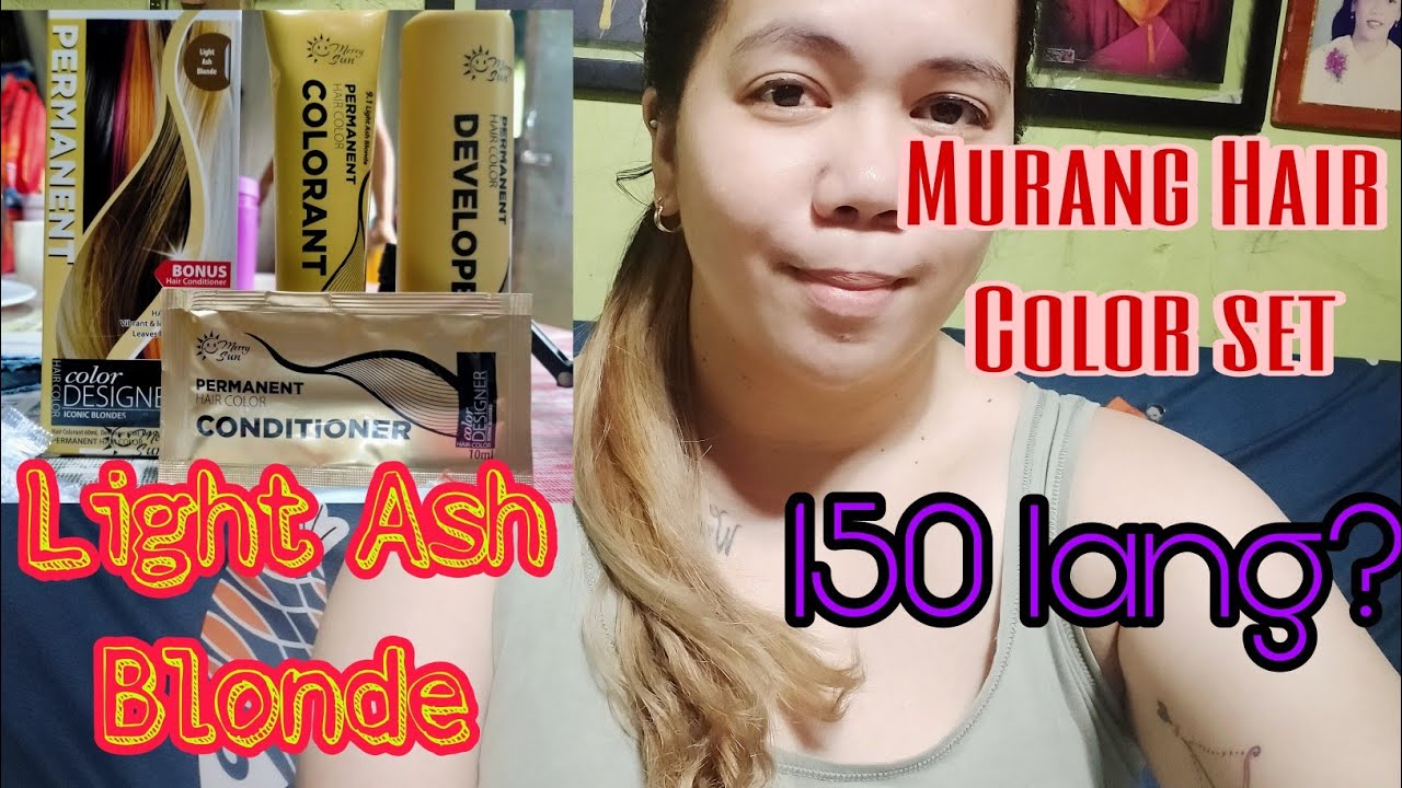 MERRY SUN PERMANENT HAIR COLOR | w/ Bleach | Jill Mary - YouTube