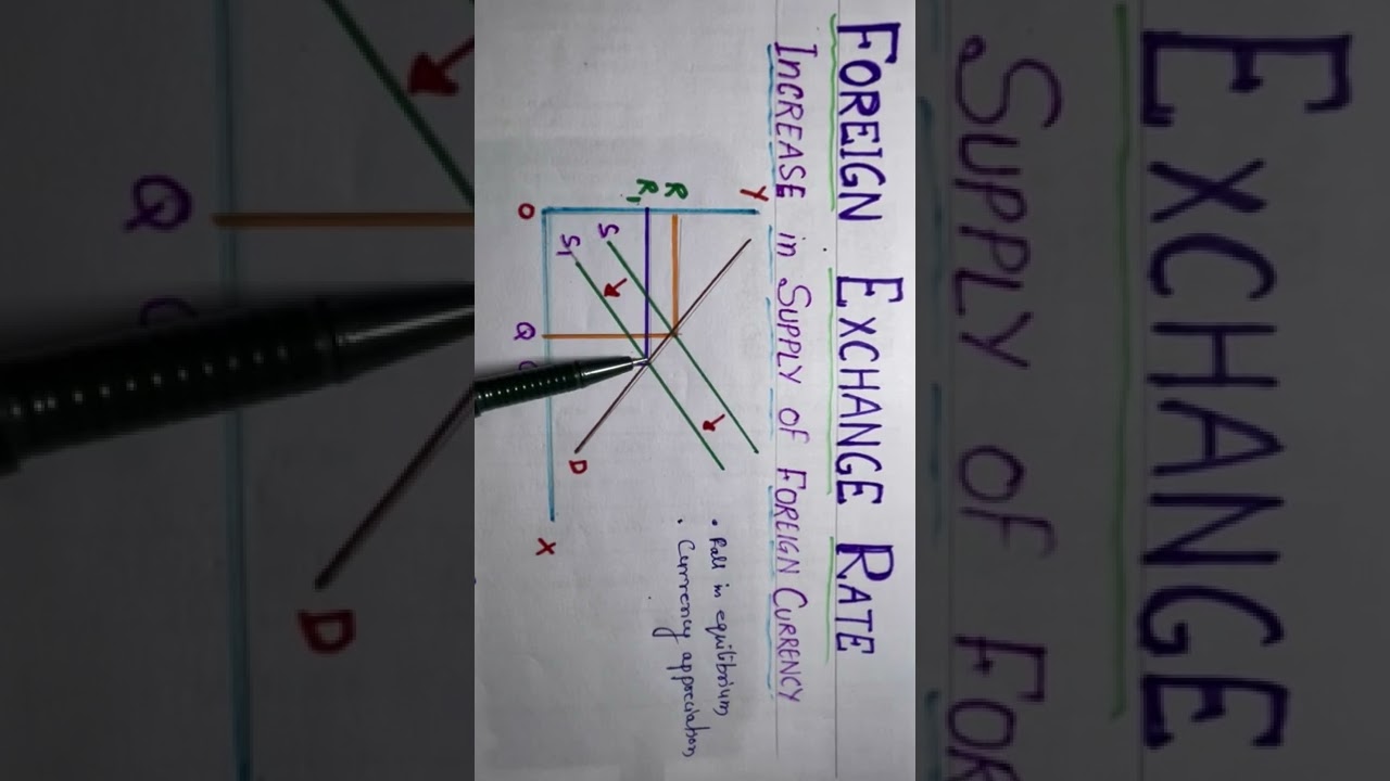 Foreign exchange rate || Increase in supply of foreign exchange ...