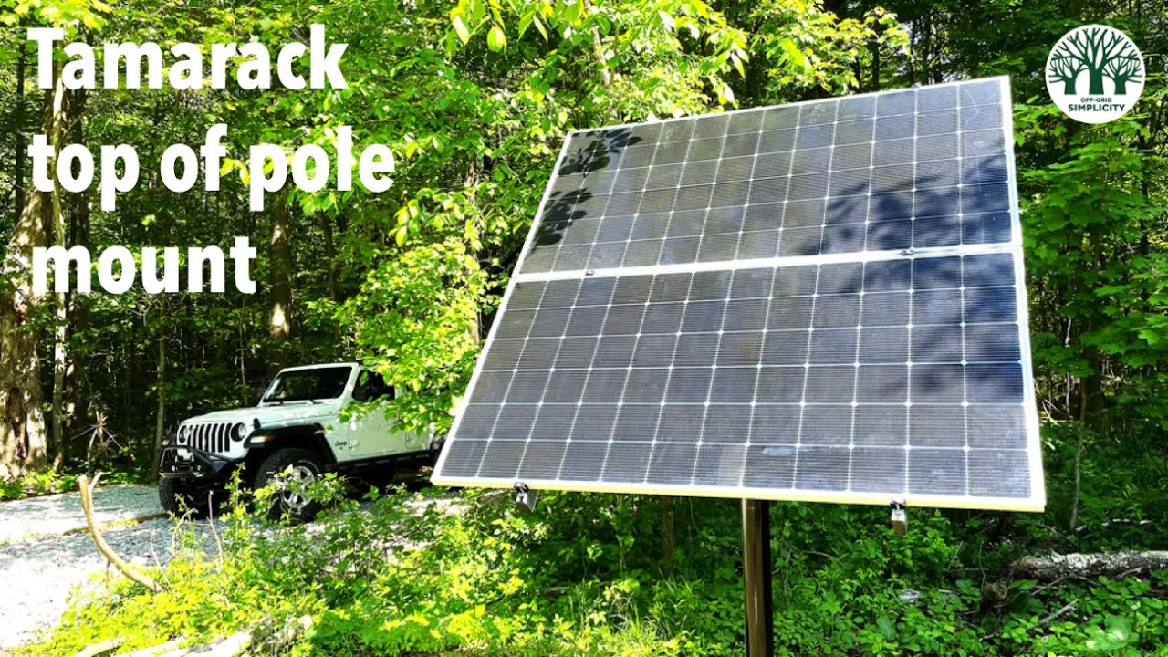 Tamarack Top of Pole Solar Panel Mount - Go IT