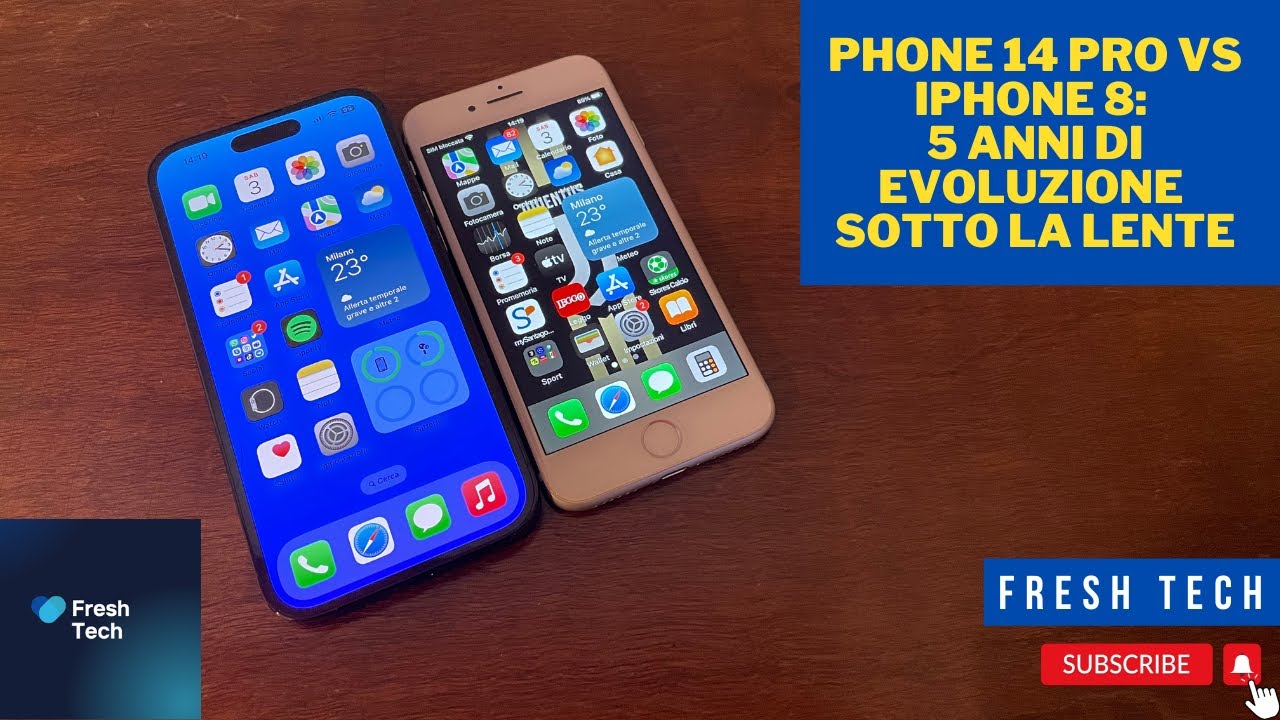 Phone 14 Pro vs iPhone 8: 5 anni di evoluzione sotto la lente - YouTube