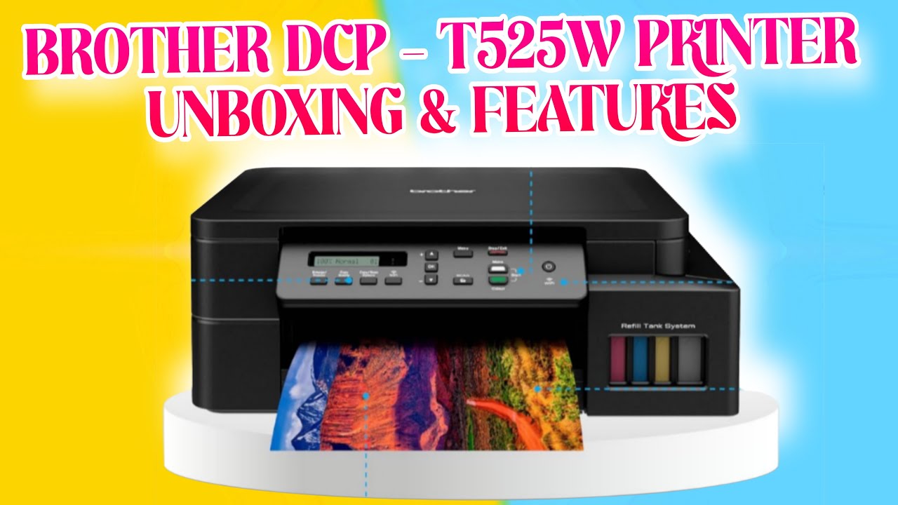 Brother DCP-T520W Printer Unboxing and Setup - YouTube