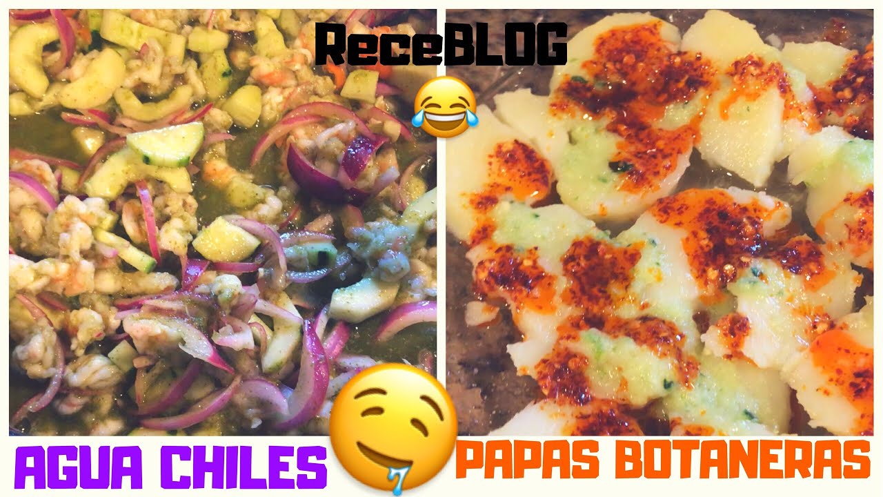 PREPARANDO AGUA CHILES Y PAPAS BOTANERAS! 🤤😩😅 ️ | ME FUI A MISA Y AL ...