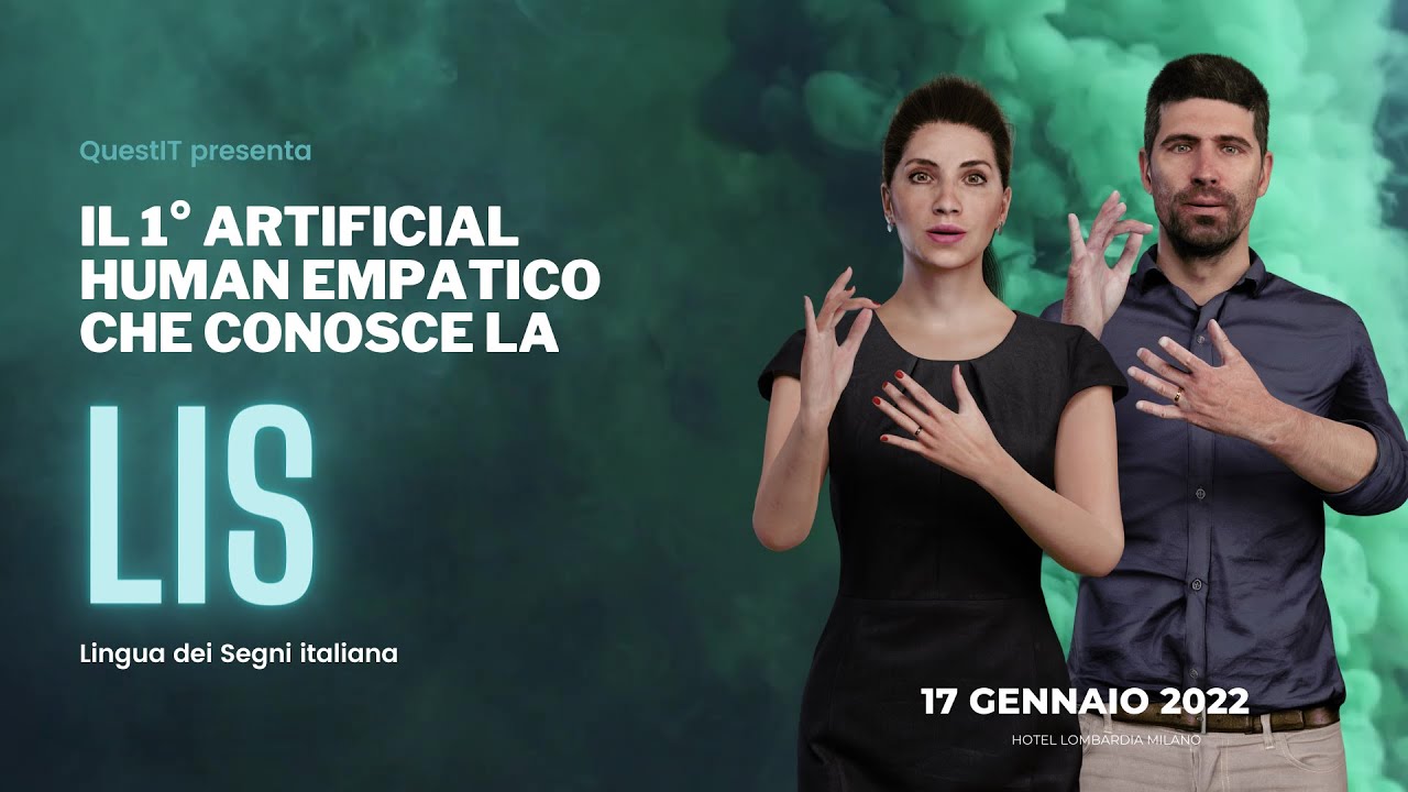 Il 1° Artificial Human che conosce la LIS - YouTube