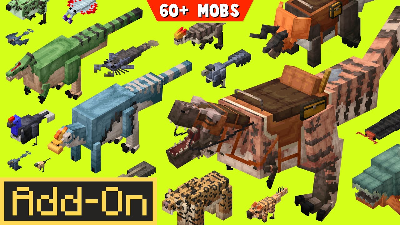 DINOSAUR ERA — Official Trailer (Minecraft Dinosaur Add-On) - YouTube