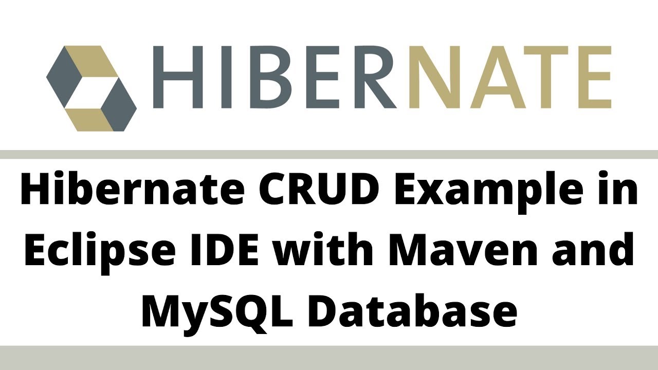 Hibernate Crud Operation Part 1 Youtube 7345