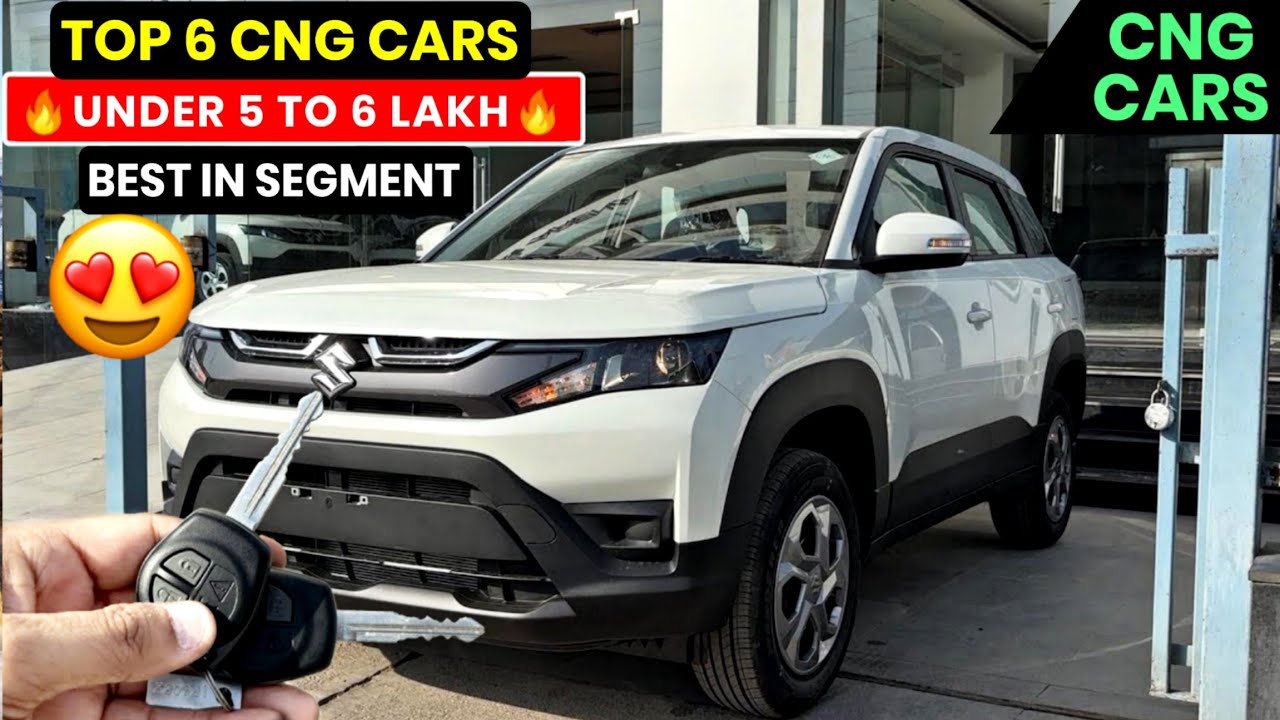 Top 6 Best CNG Cars Under 5-6 Lakh😍Best CNG Cars In India 2024 | Top CNG Cars | Tata, Maruti ...