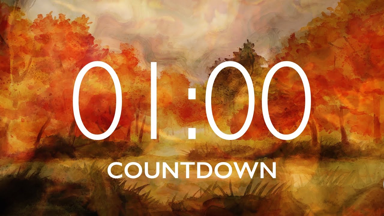 1 Minute Fall Leaves Timer with Relaxing Music and Alarm 🎵⏰ - YouTube