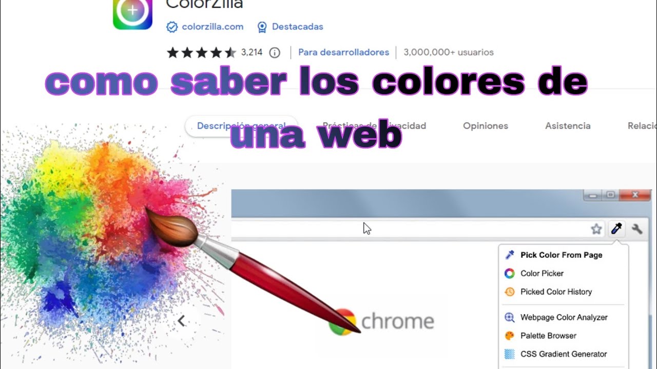 COMO SABER EL COLOR DE CUALQUIER IMAGEN O PAGINAS WEB - YouTube