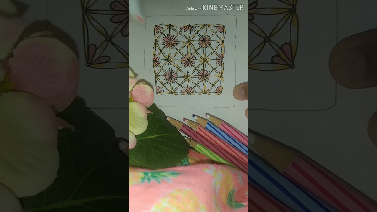 Lace Curtains tangle pattern - YouTube