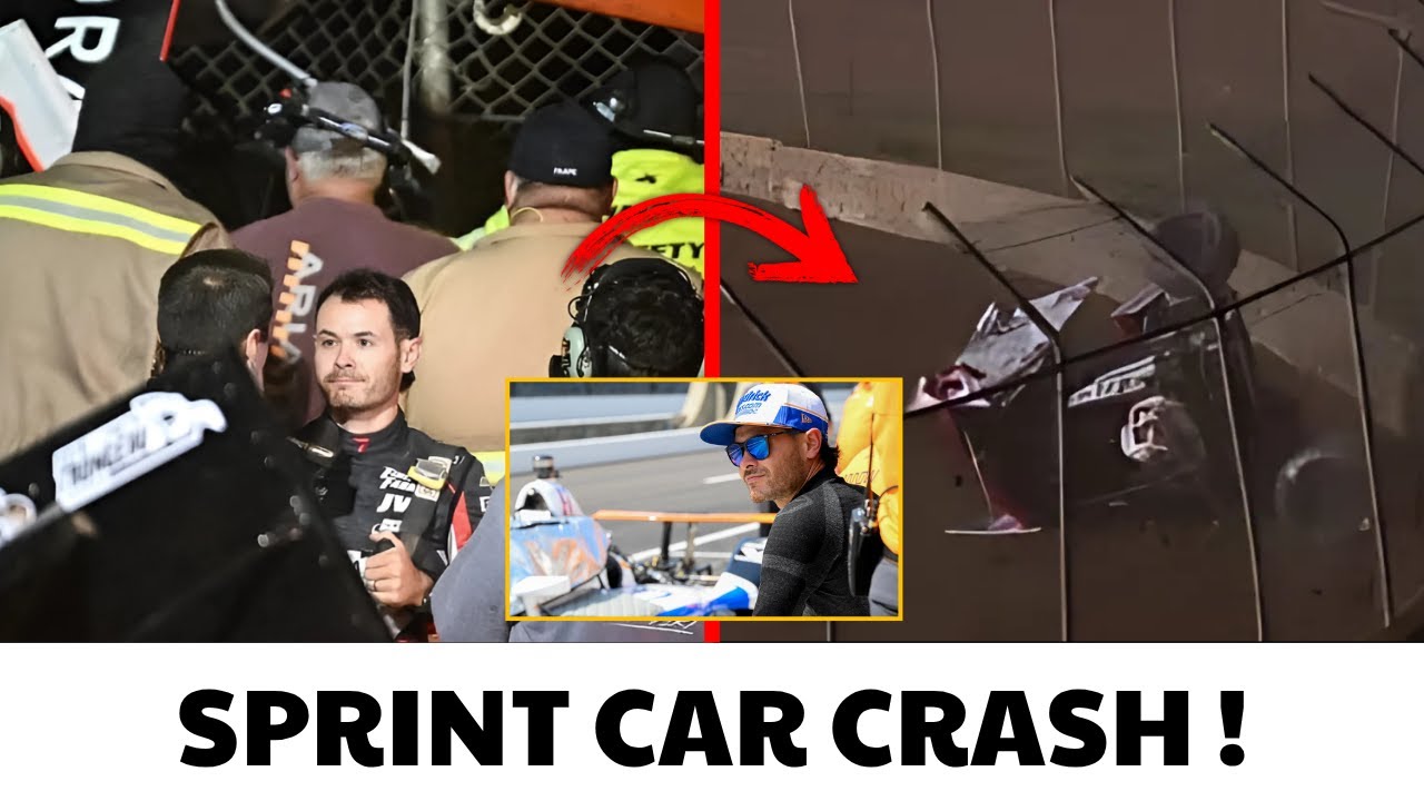 Kyle Larson Last Night Sprint Car Crash - Full Breakdown - YouTube