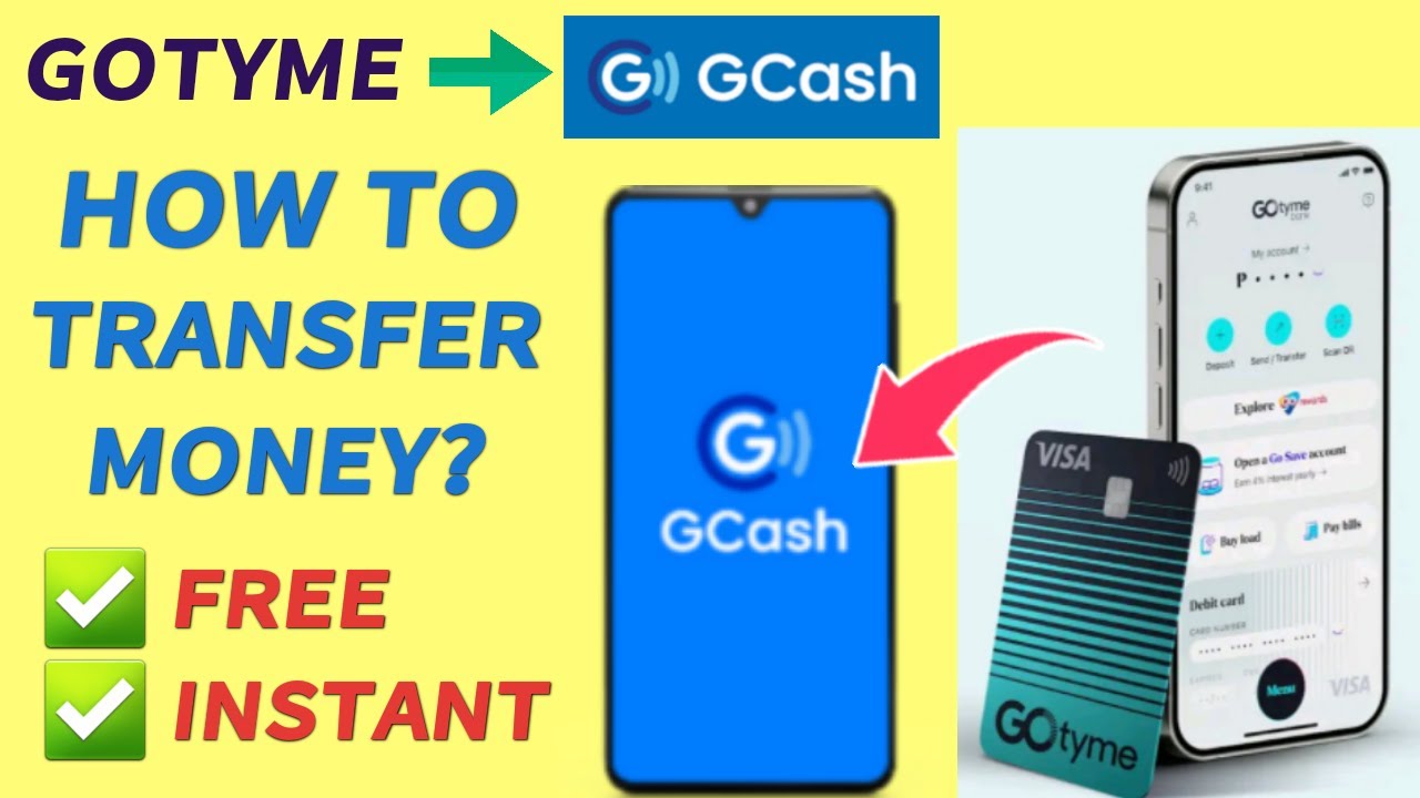 GOTYME TO GCASH: FUND TRANSFER REAL TIME AND FREE! HOW TO TRANSFER FROM ...