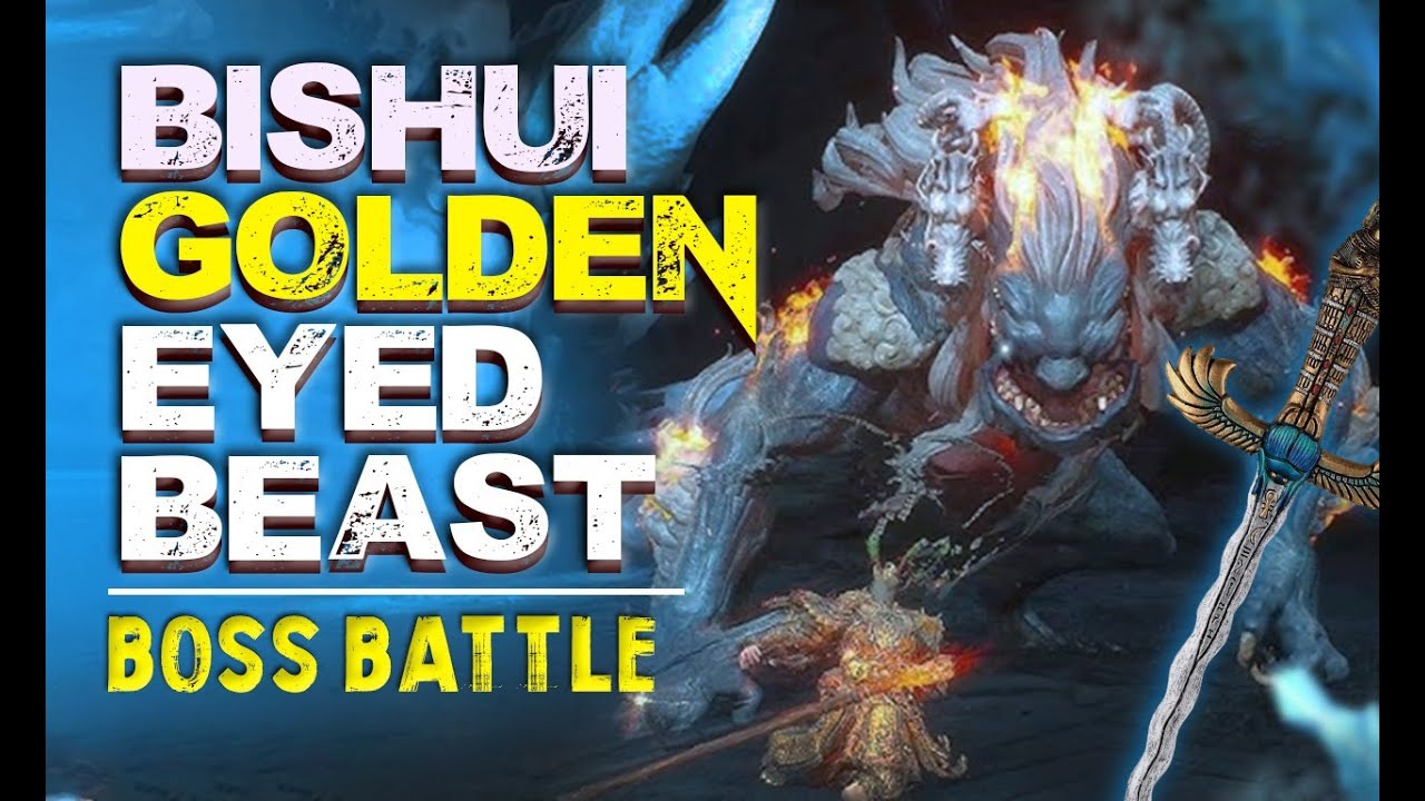 How to Beat Bishui Golden-Eyed Beast Boss Fight & Location - Black Myth ...