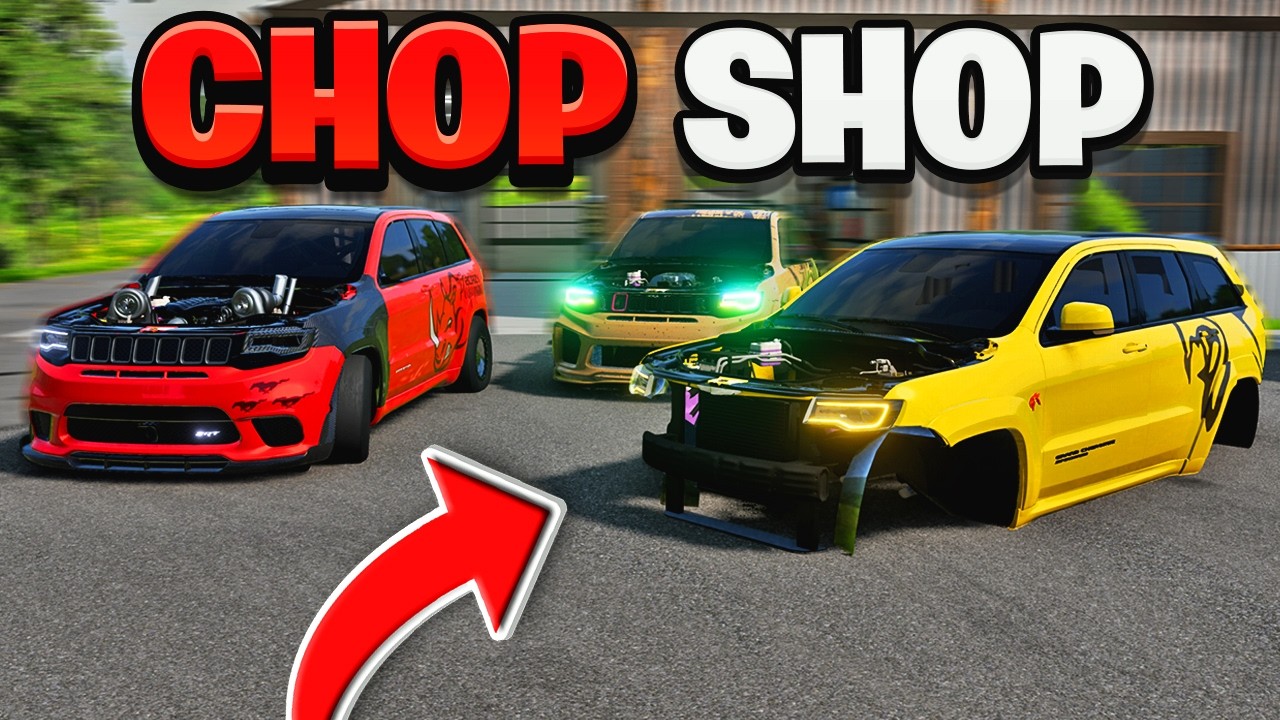 I Ran a Chop Shop with TRACKHAWKS in BeamNG Drive - YouTube