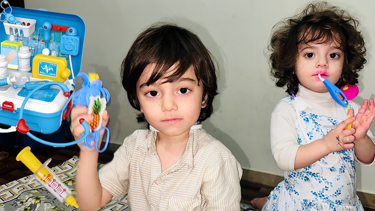 Kids pretend to be doctor and play | kids patient doctor - YouTube