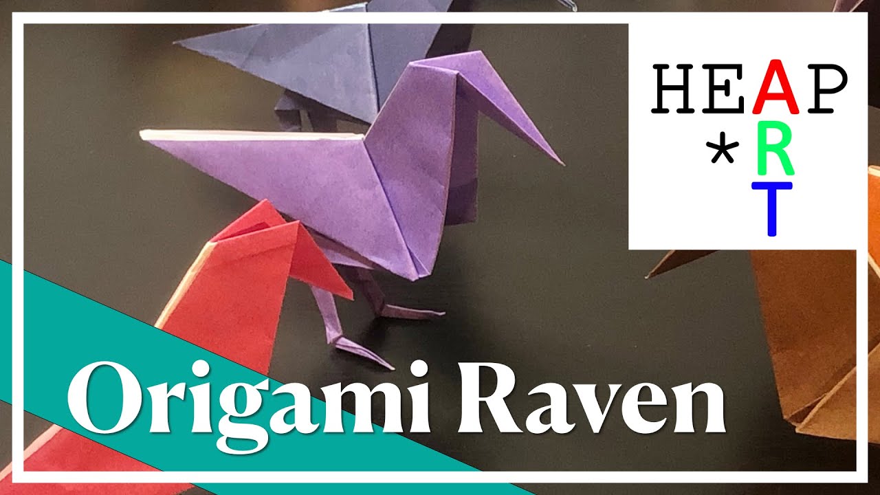 Quickie Origami - Raven by Tavin & Paper Crafts 1101 - YouTube