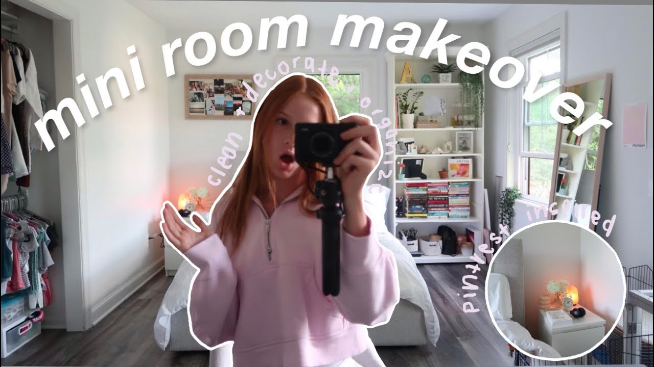 ROOM MAKEOVER | pintrest inspired, aesthetic, organizing, decorating ...