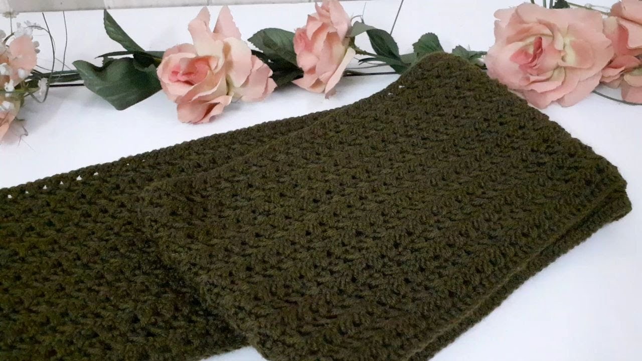 EASY CROCHET SCARF - YouTube