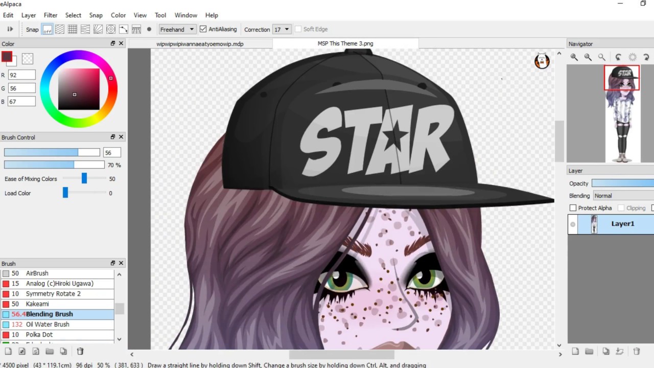 Drawing My MSP Avatar - YouTube