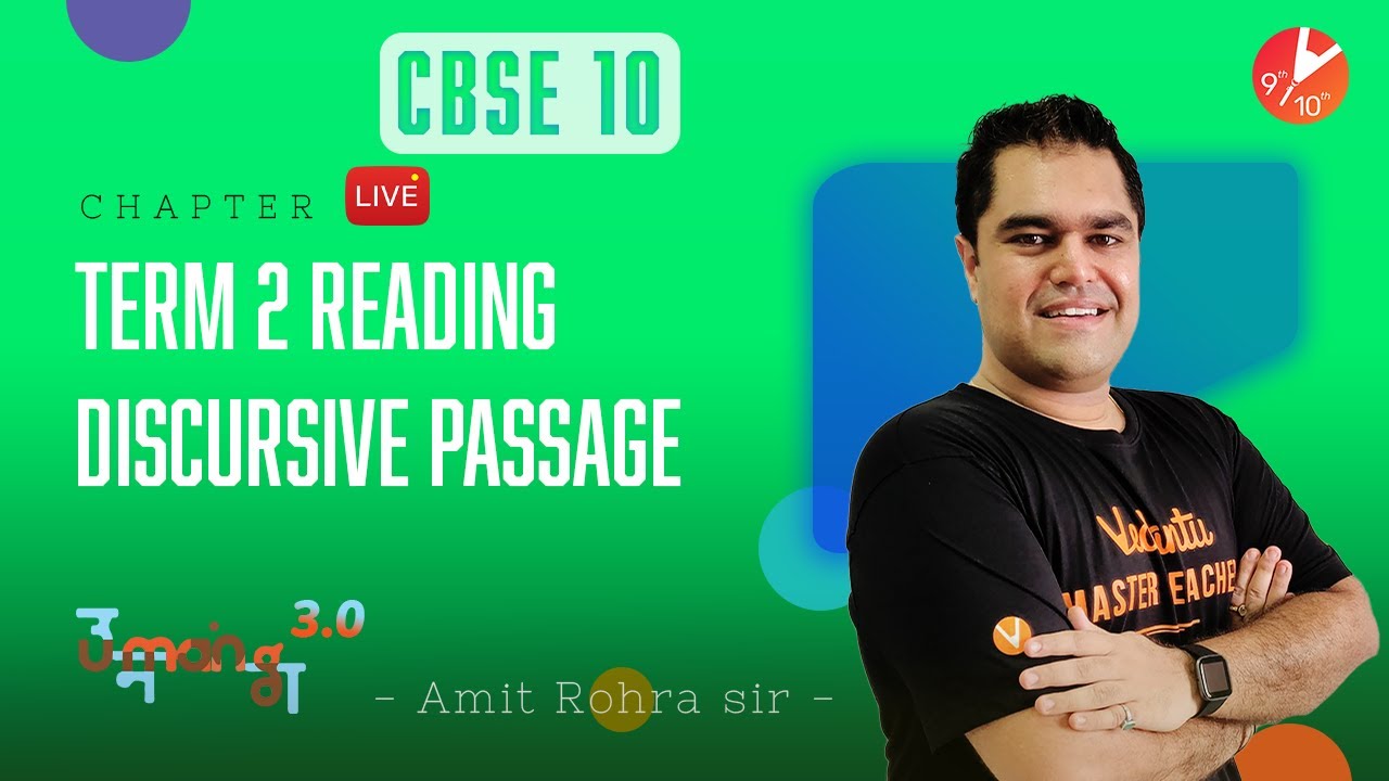 Term 2: Discursive Passage[Reading Comprehension] | CBSE Class10 ...