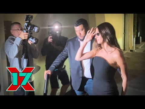 Hailey Bieber Turns Heads In Curve-Hugging Dress During Clothing Line ...