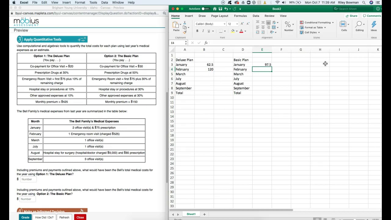 Mobius Homework 3B #8 Calculations - YouTube